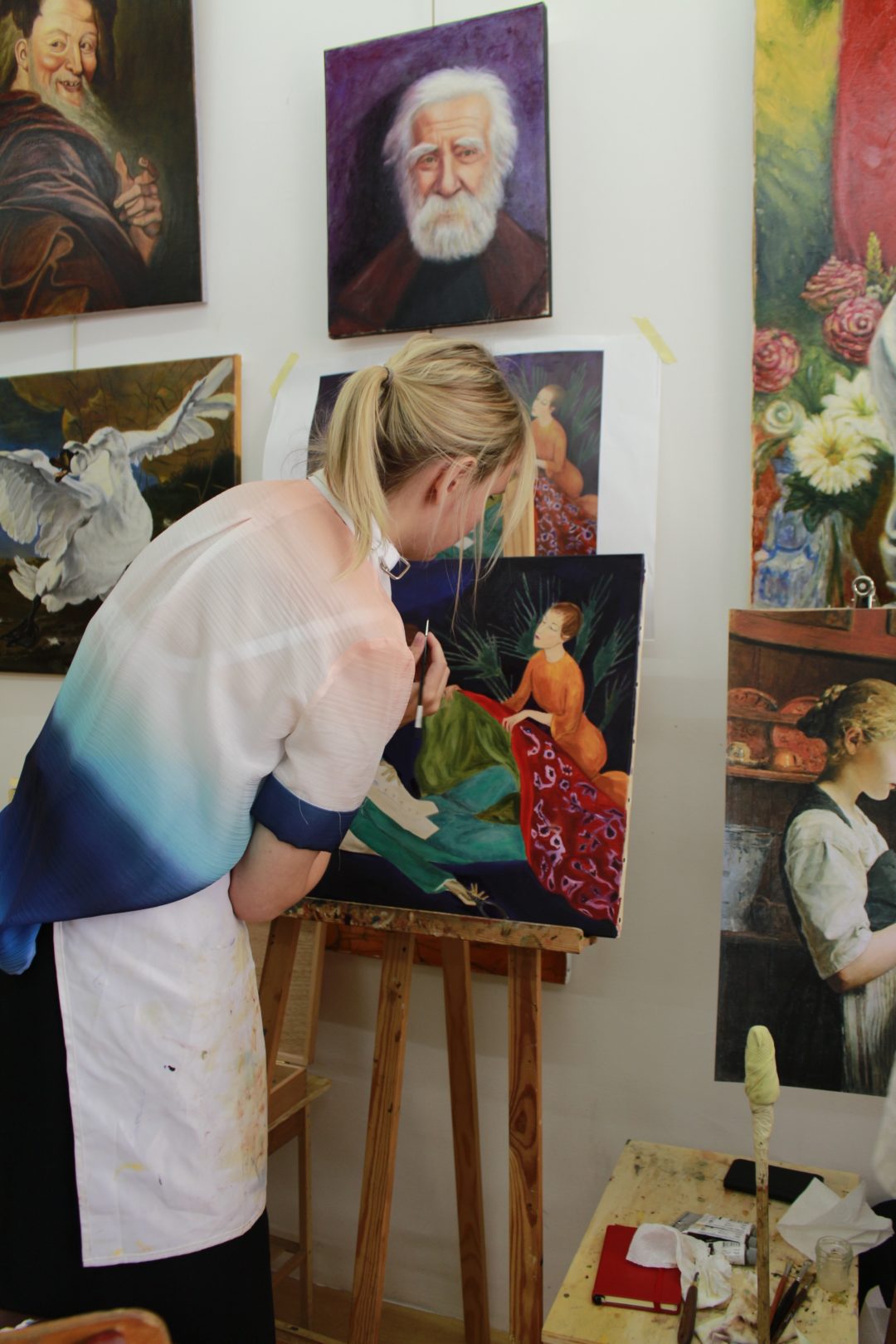 Oil Painting Classes in Paris. Traditonal oil painting techniques